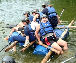 Raft Building Wet & Wild in Wales